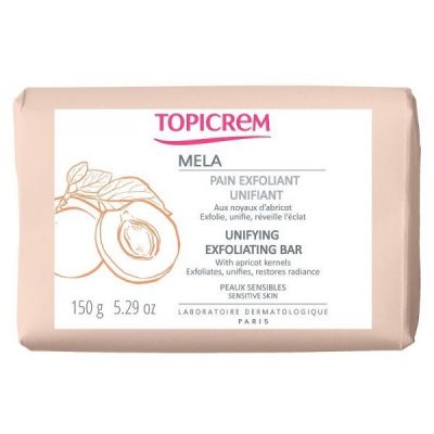 Topicrem Mela, Savon Exfoliant Unifiant 150 g, Visage et Corps – MADON PROD